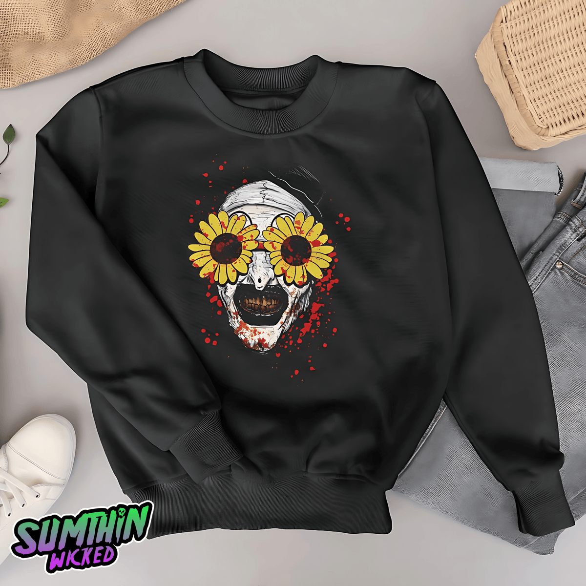 Arty - Premium Crew Neck Sweatshirt - Terrifier Inspired - Sumthin ...