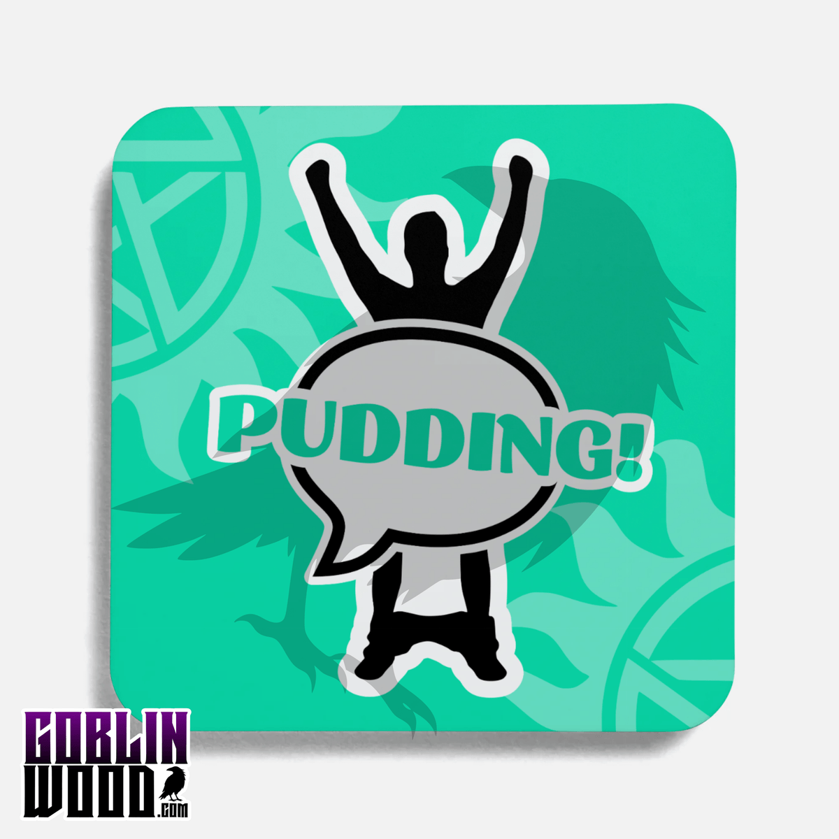 Pudding! - Speech Bubble Coaster - Supernatural inspired - Goblin Wood ...